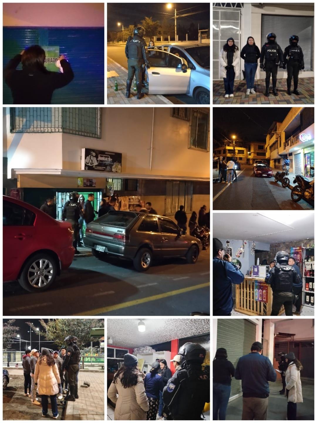 Operativo nocturno en Huachi Chico con locales clausurados - El Heraldo