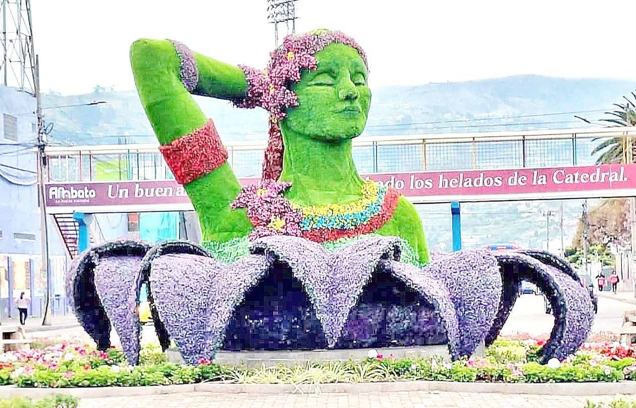 Ambato Florece transforma redondeles - El Heraldo